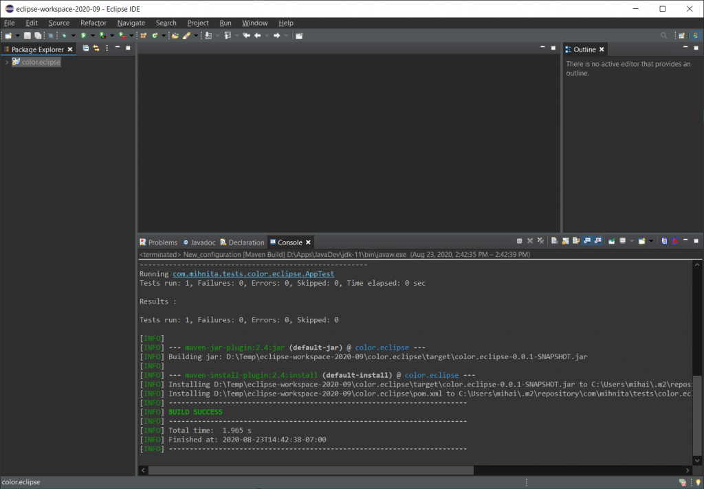 Force maven “Run Configurations” to show colors — Internationalization ...